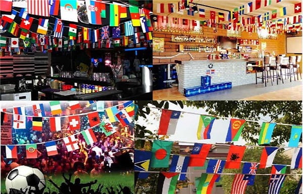 custom tiangle flag banner cheap|pennant string flags wholesale