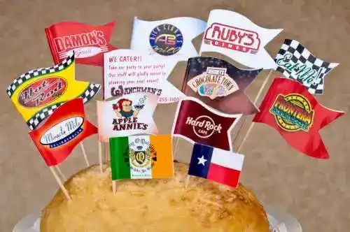 Custom Toothpick Flags for food|Personalized Toothpick Flags|custom ...